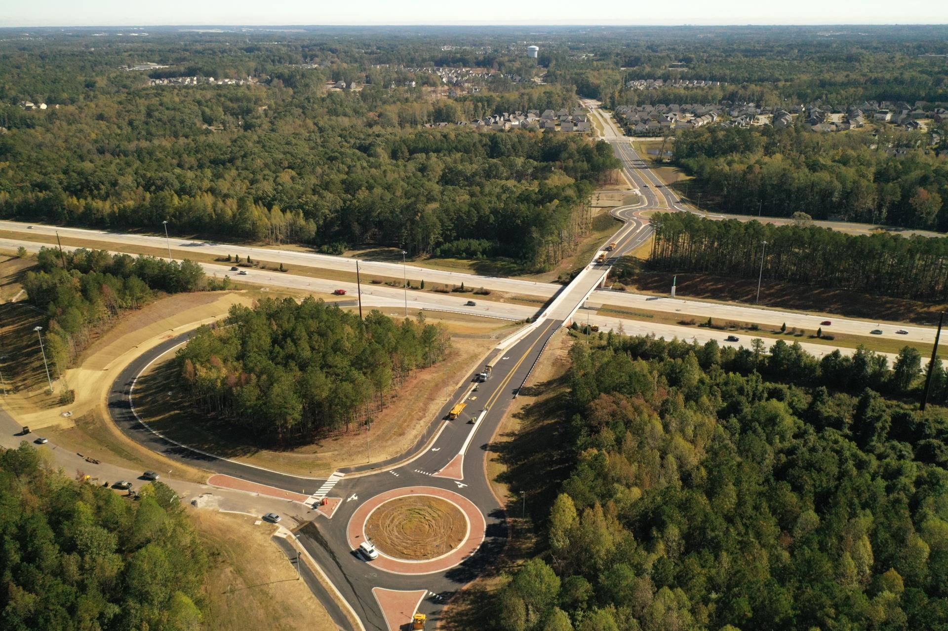First completed roundabout interchange in region now open at ...